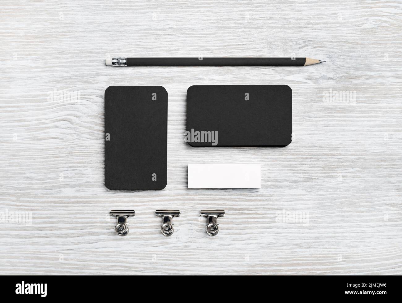 Vintage business cards, pencil, eraser Stock Photo - Alamy