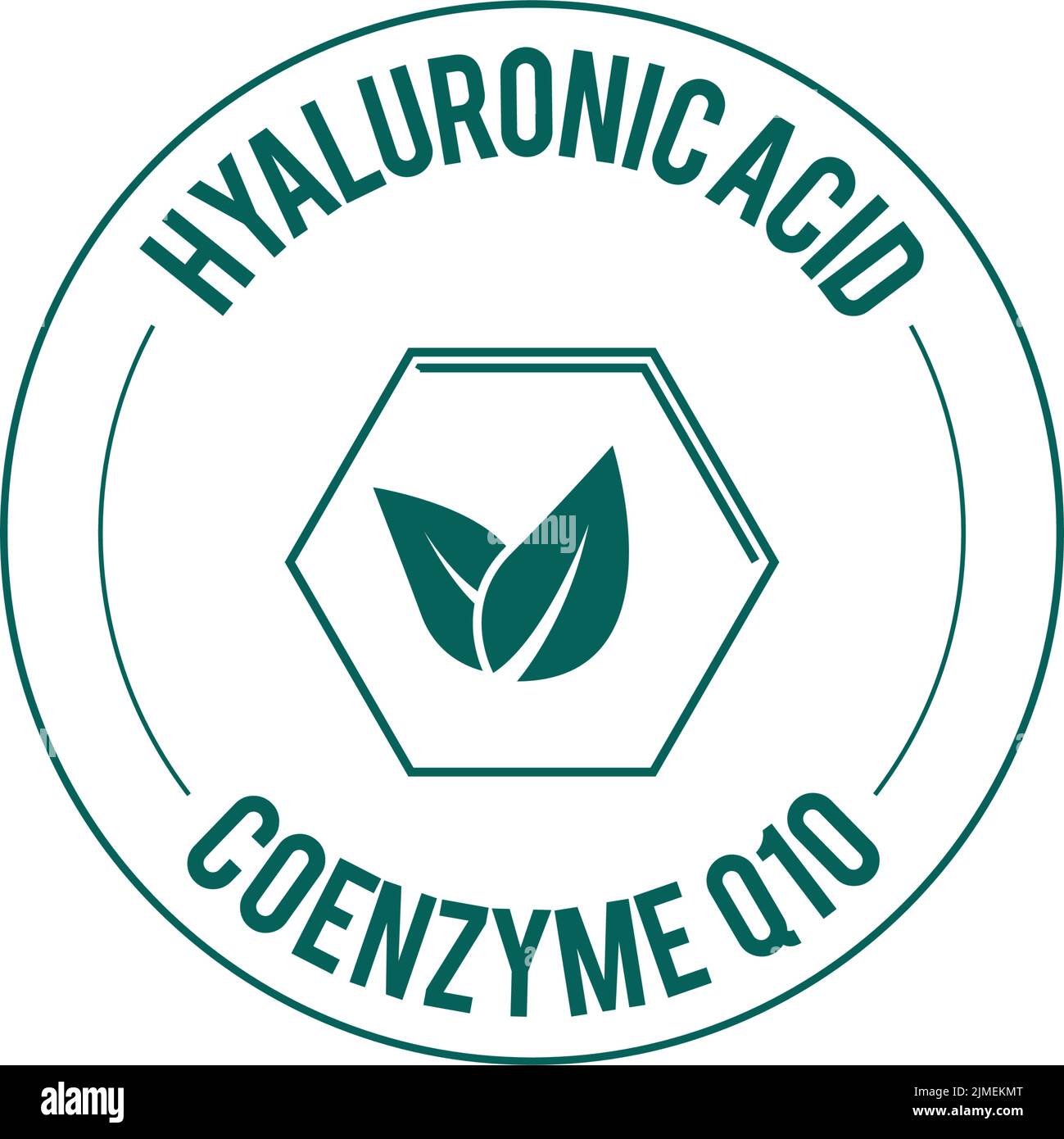 hyaluronic acid coenzyme q10 cosmetic packagiicon vector illustration ...
