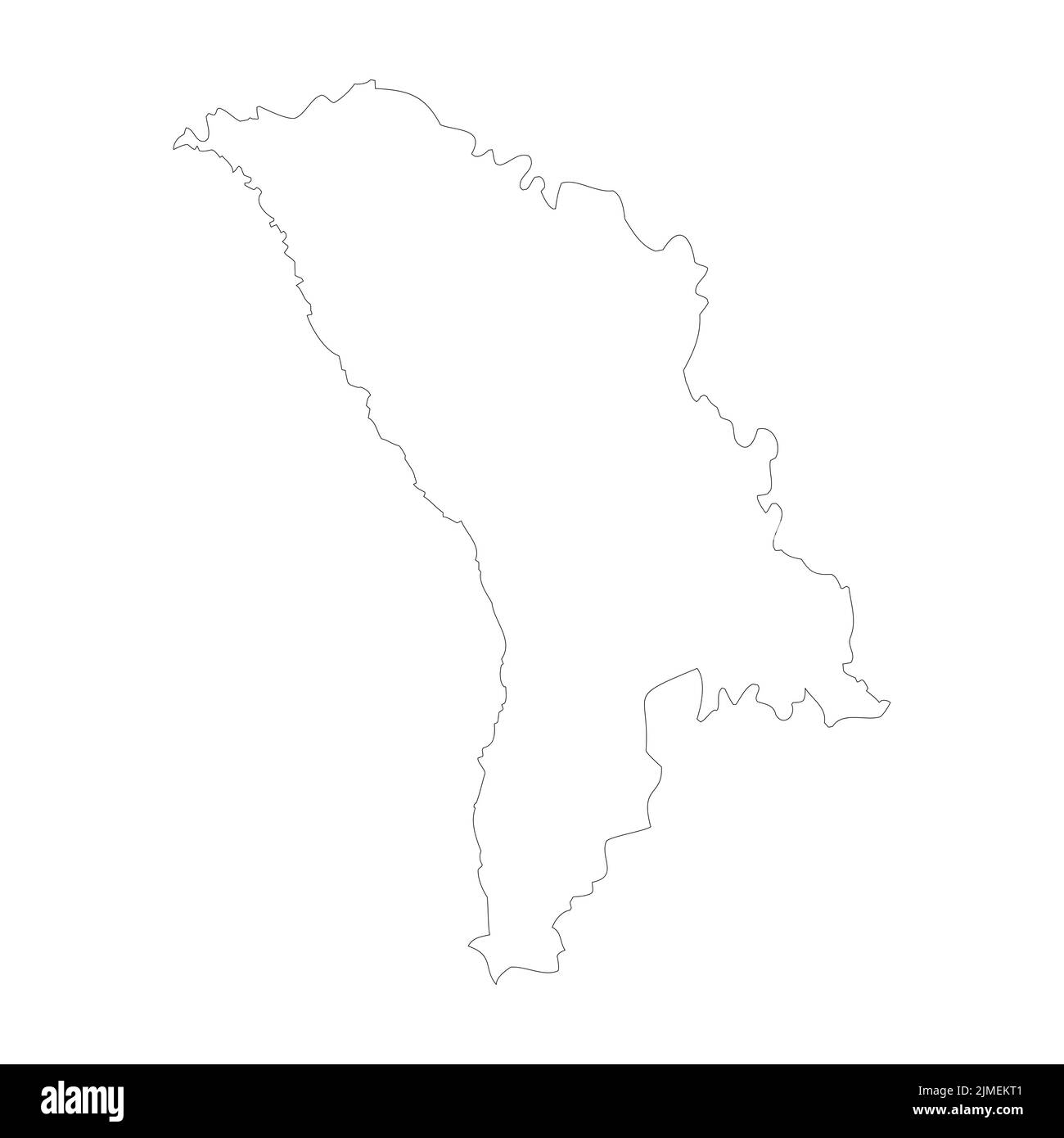 Moldova vector country map outline Stock Vector Image & Art - Alamy
