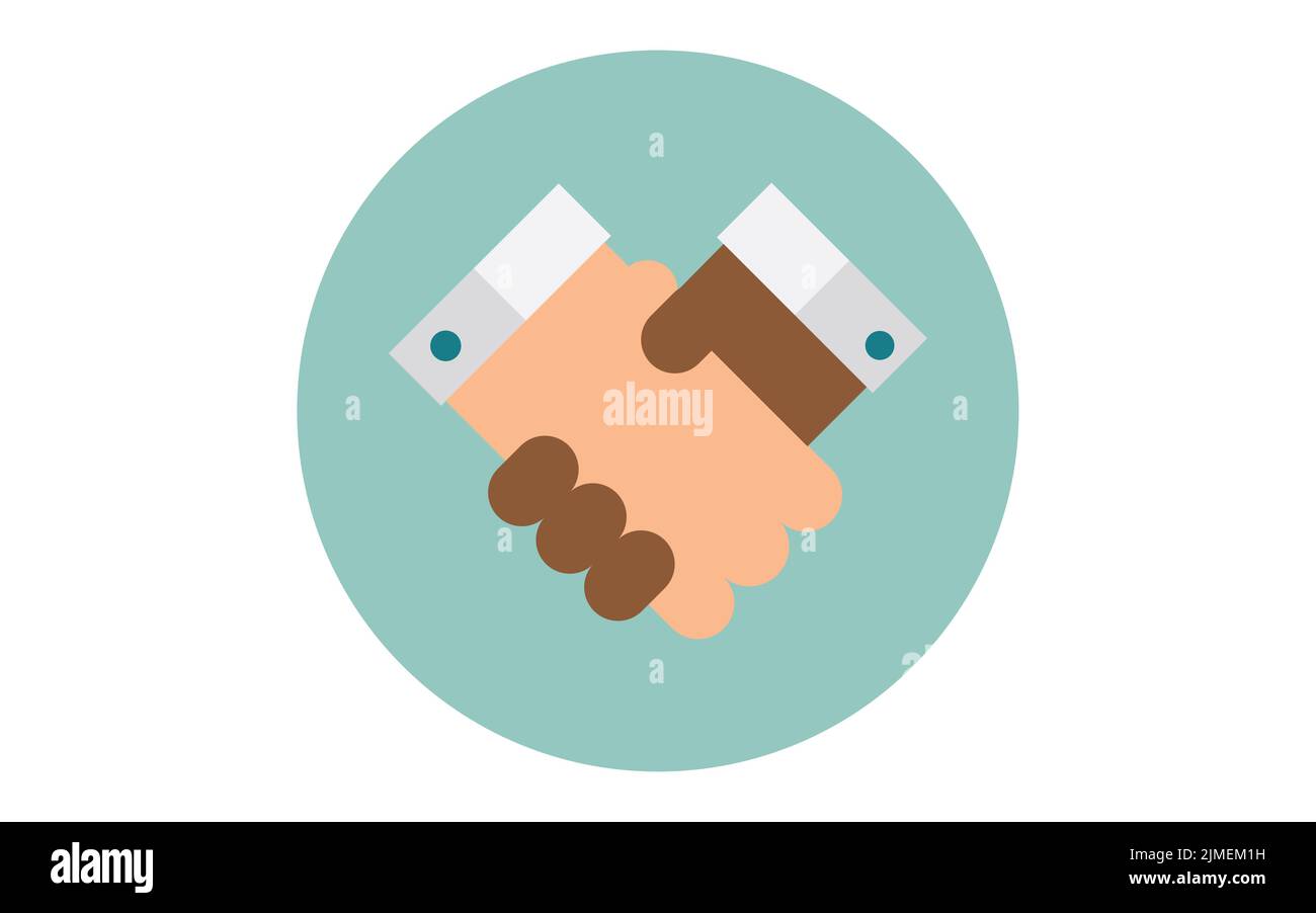 A handshake illustration of two hands Stock Vector Image & Art - Alamy