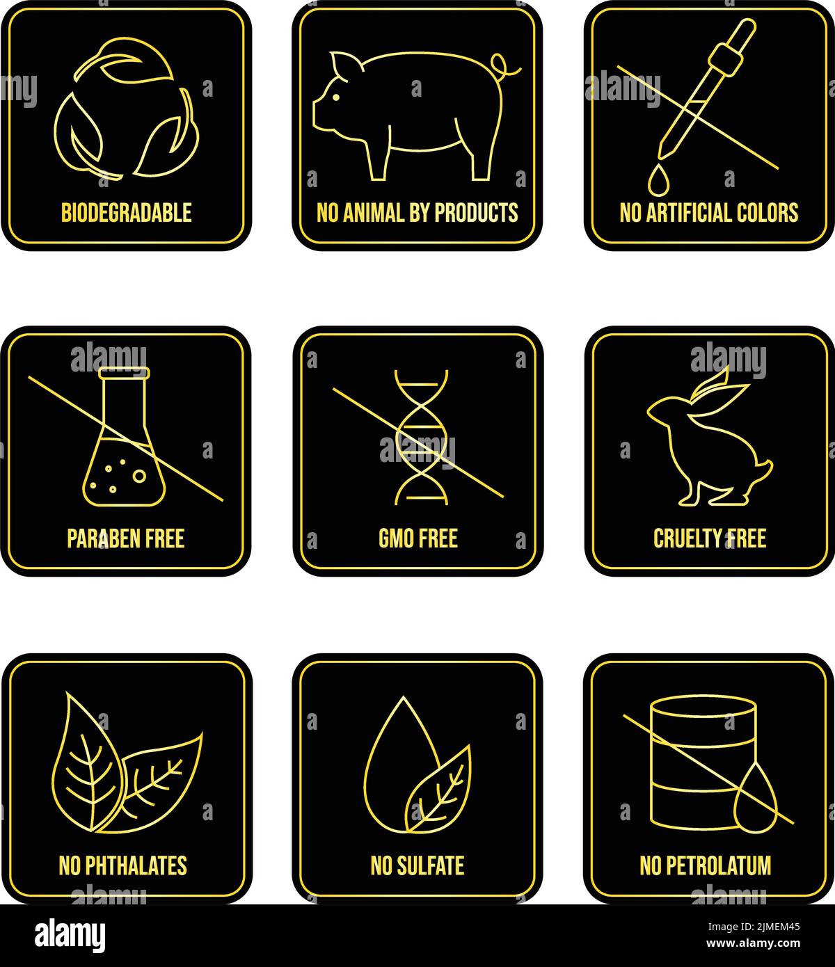 A collection of product information related vector icon designs in ...