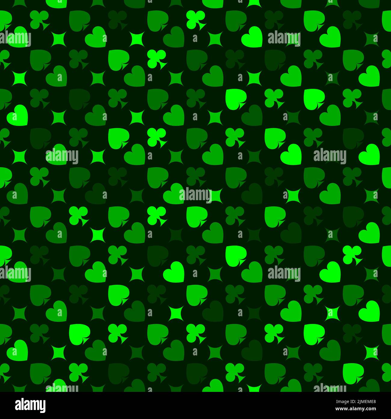 Vector playing cards suits seamless patterns. Backgrounds card suits ...