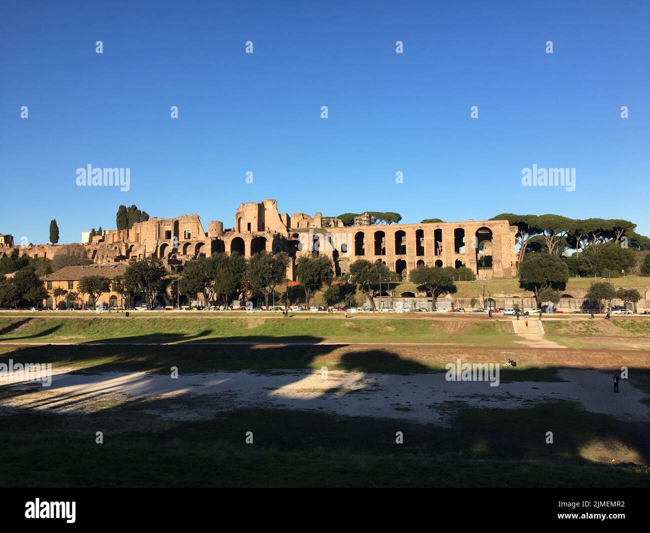 Famous Circus Maximus and the Temple of Apollo Palatinus in Rome, Italy ...