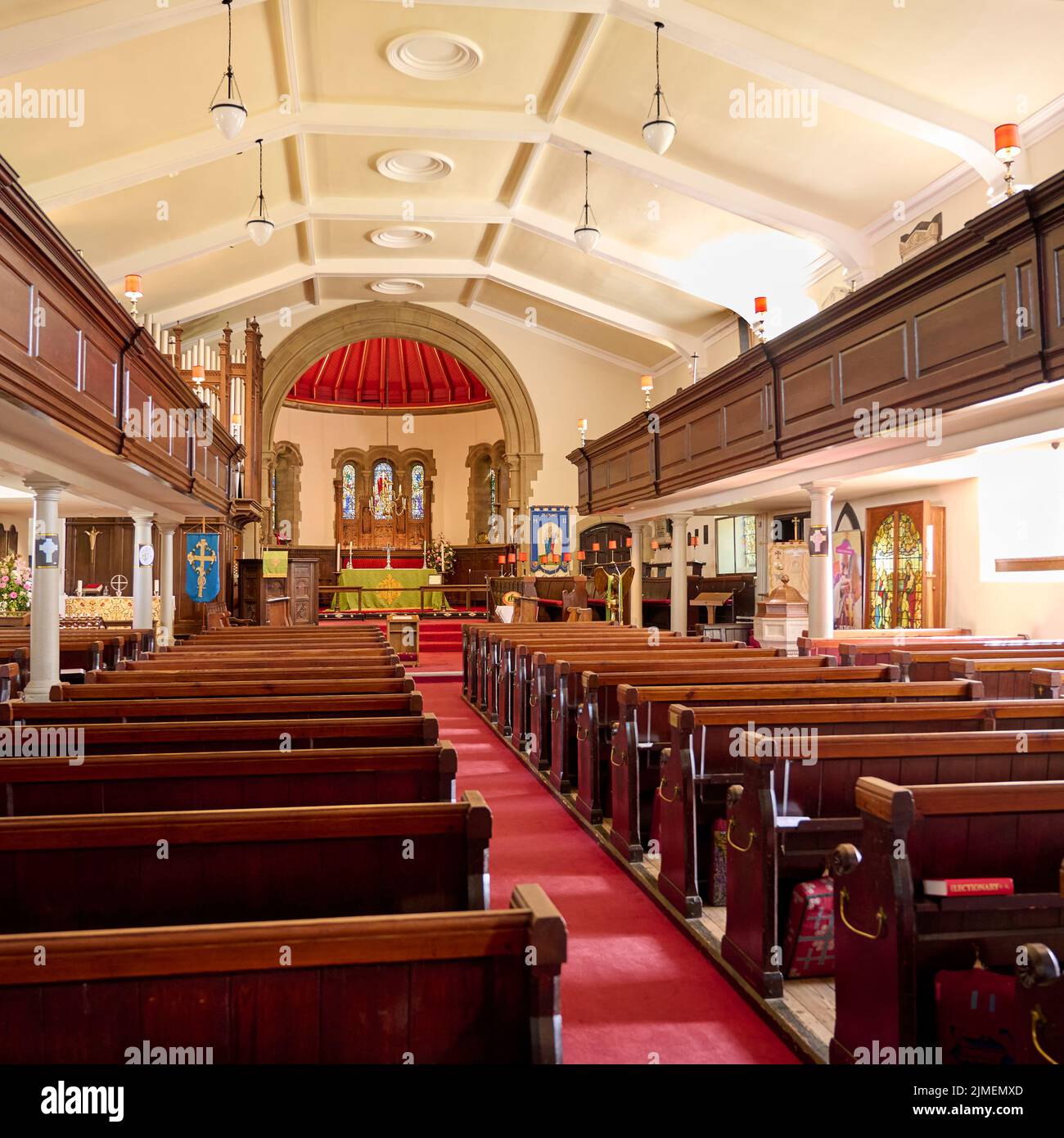 Interior of St Chad's Parish Church,Poulton-Le-Fylde Stock Photo - Alamy