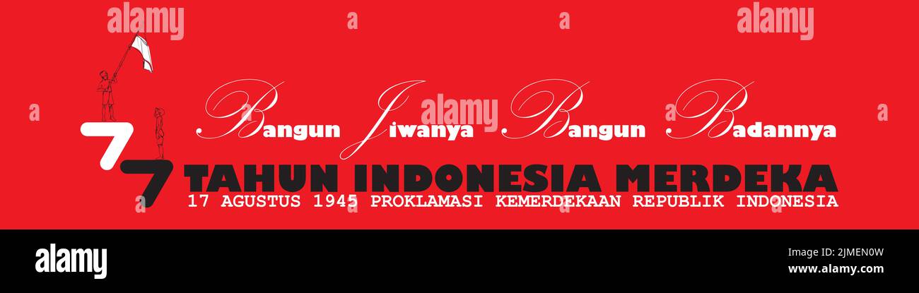 Design banner of the proclamation of independence of the Republic of ...