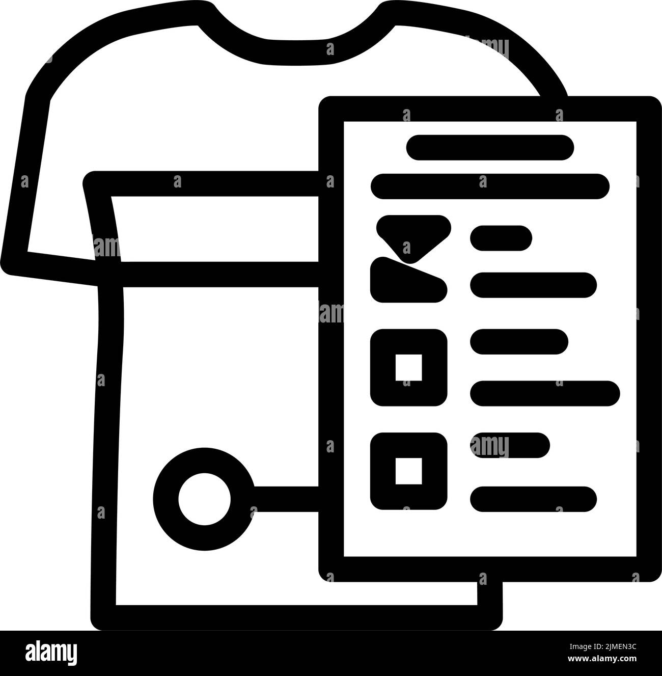 fabric check sewing line icon vector illustration Stock Vector Image ...