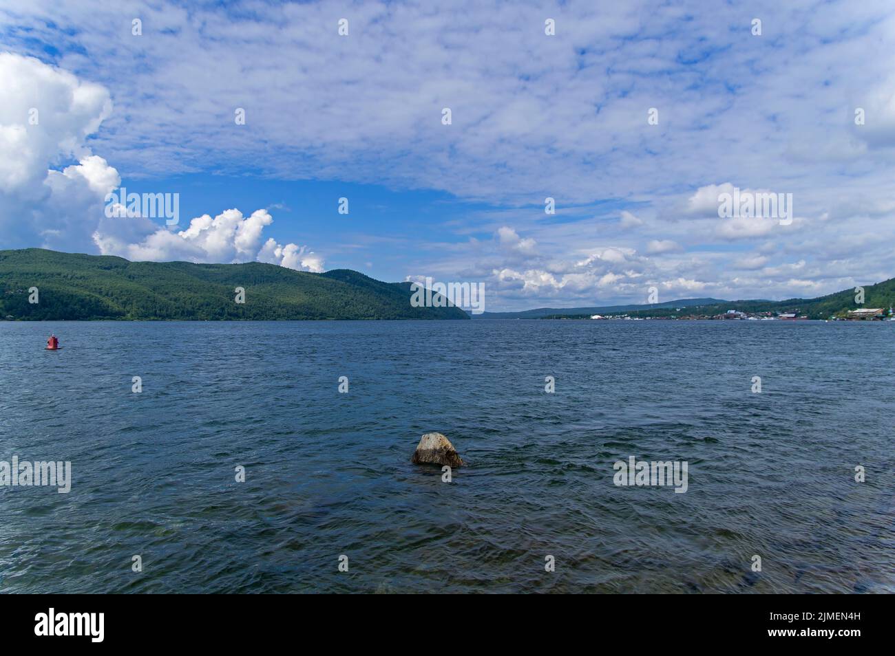 The source of the River Angara. Baikal lake, Russia Stock Photo - Alamy
