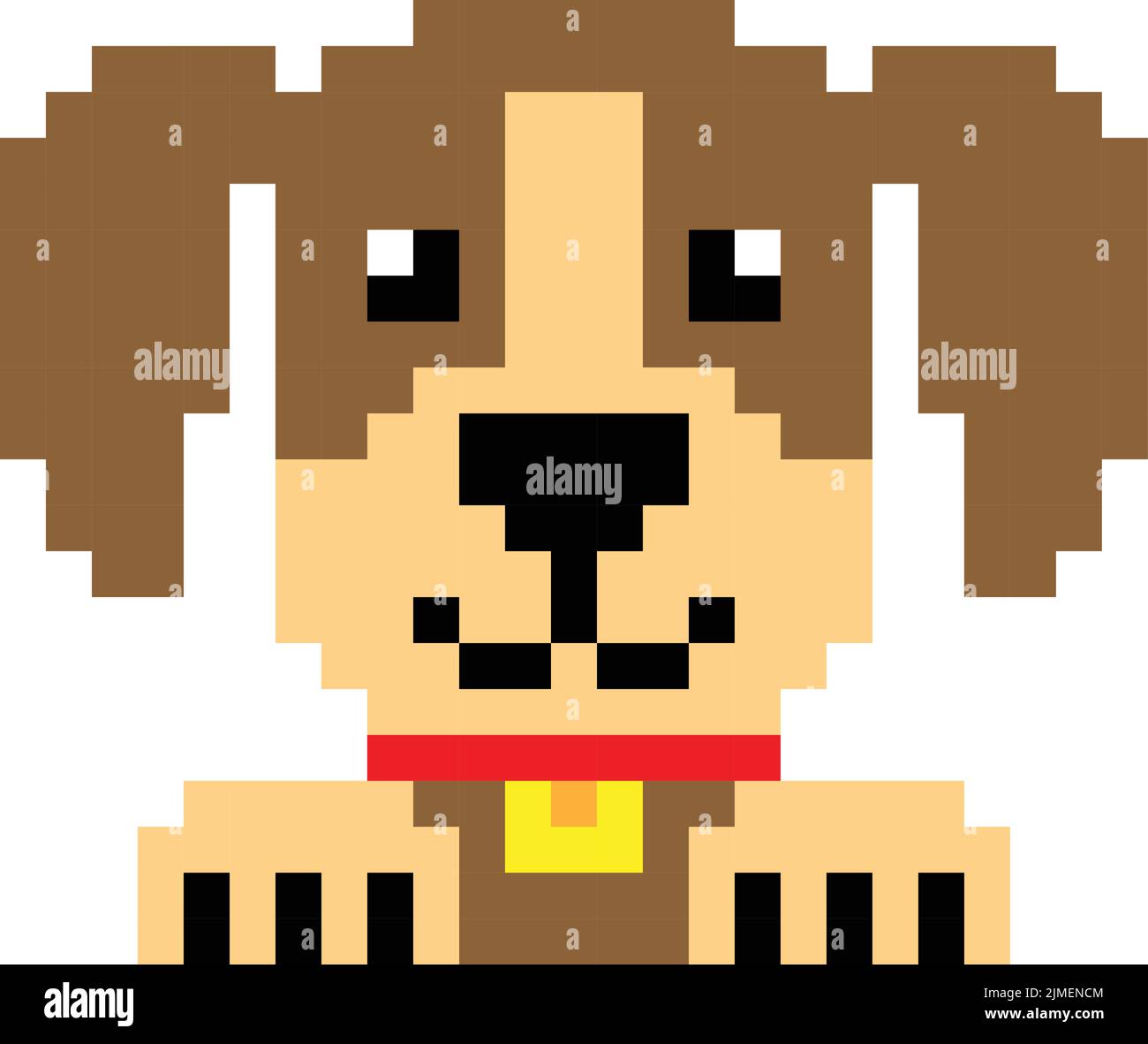 Dog pixel art Stock Vector Images - Alamy