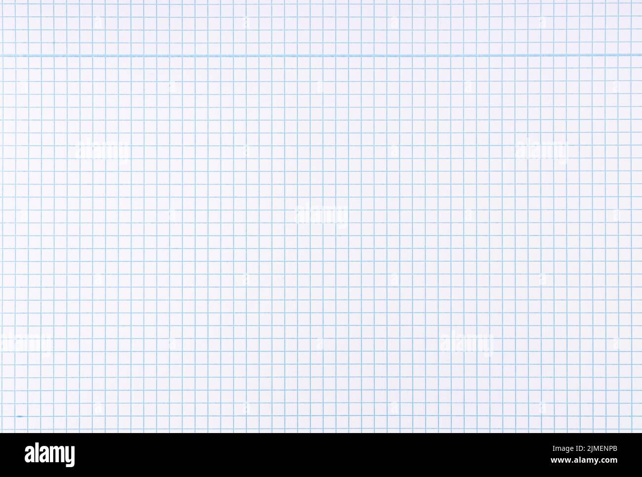 Blank Graph paper sheet background. Grid paper texture with blue ...