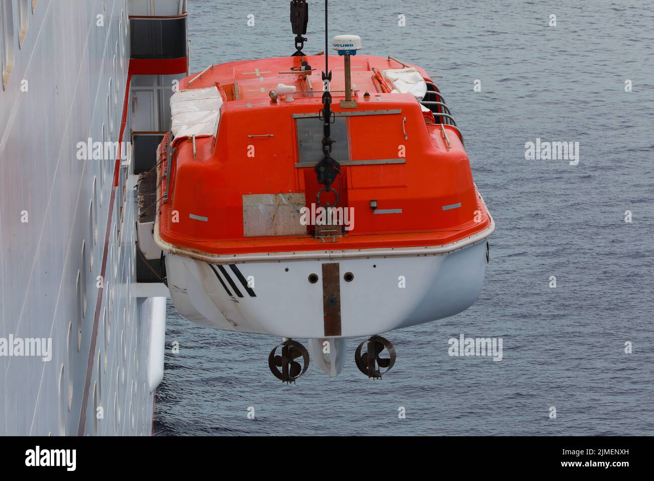 Lifeboat in offshore, rescue boat or rescue team in the sea Stock Photo ...