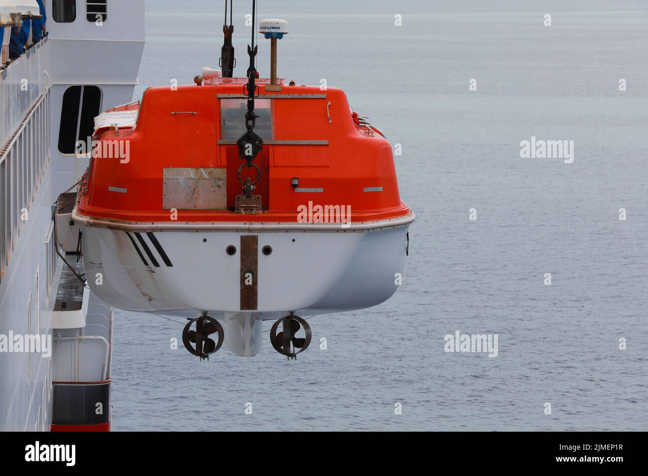 Lifeboat in offshore, rescue boat or rescue team in the sea Stock Photo ...