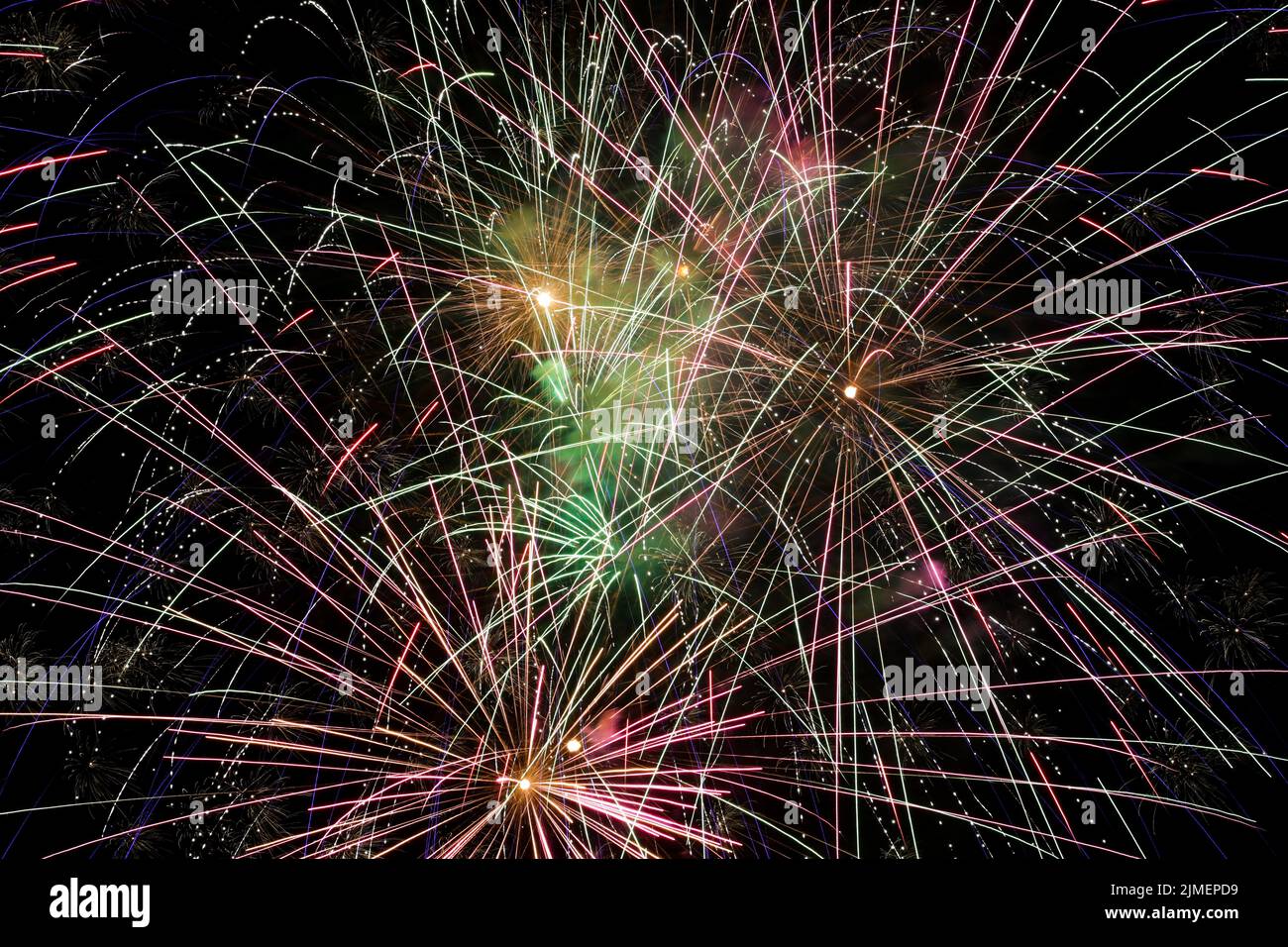 Fireworks in the sky Stock Photo - Alamy