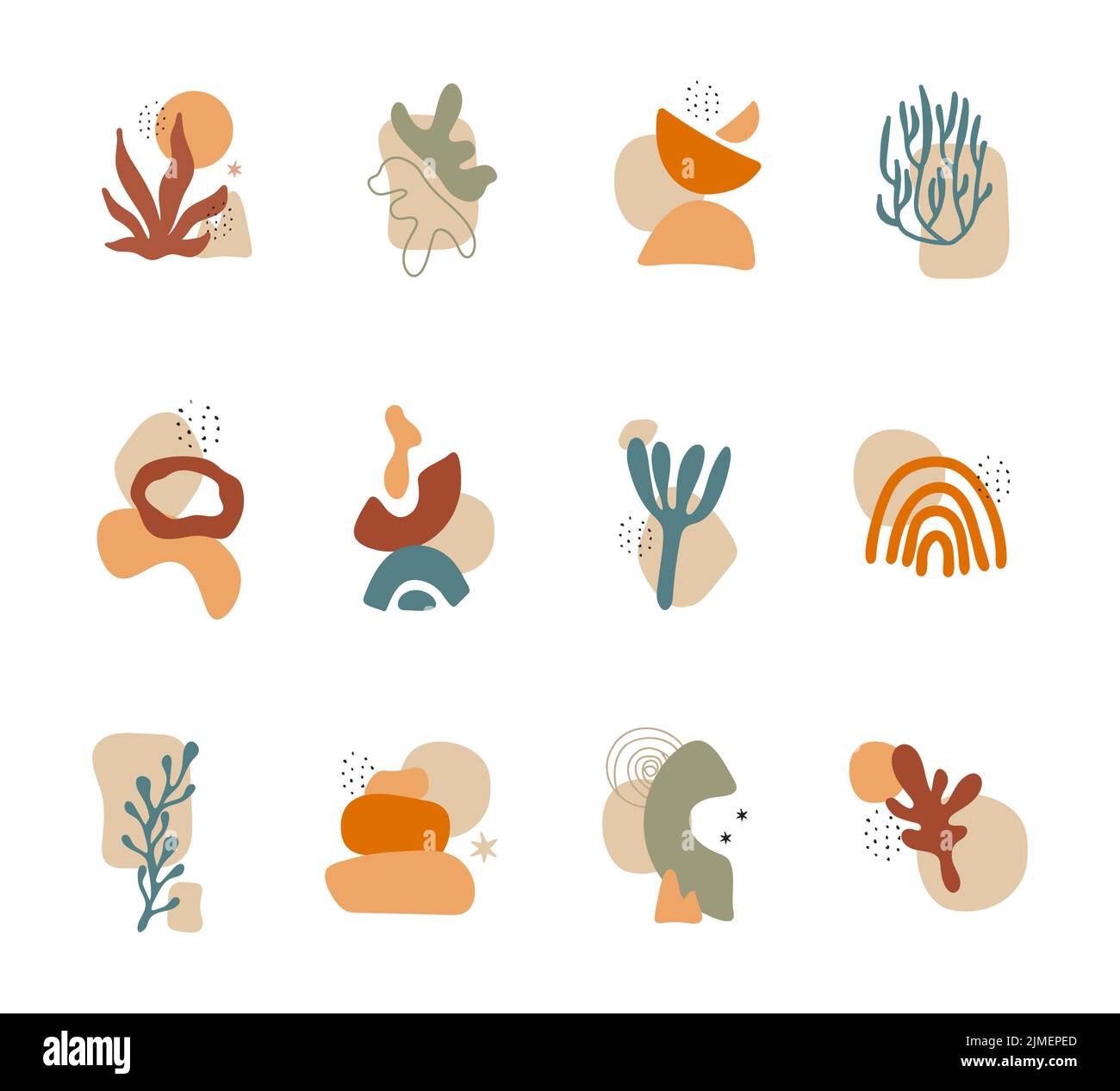 Hand drawn various shapes and doodle objects Cut Out Stock Images ...