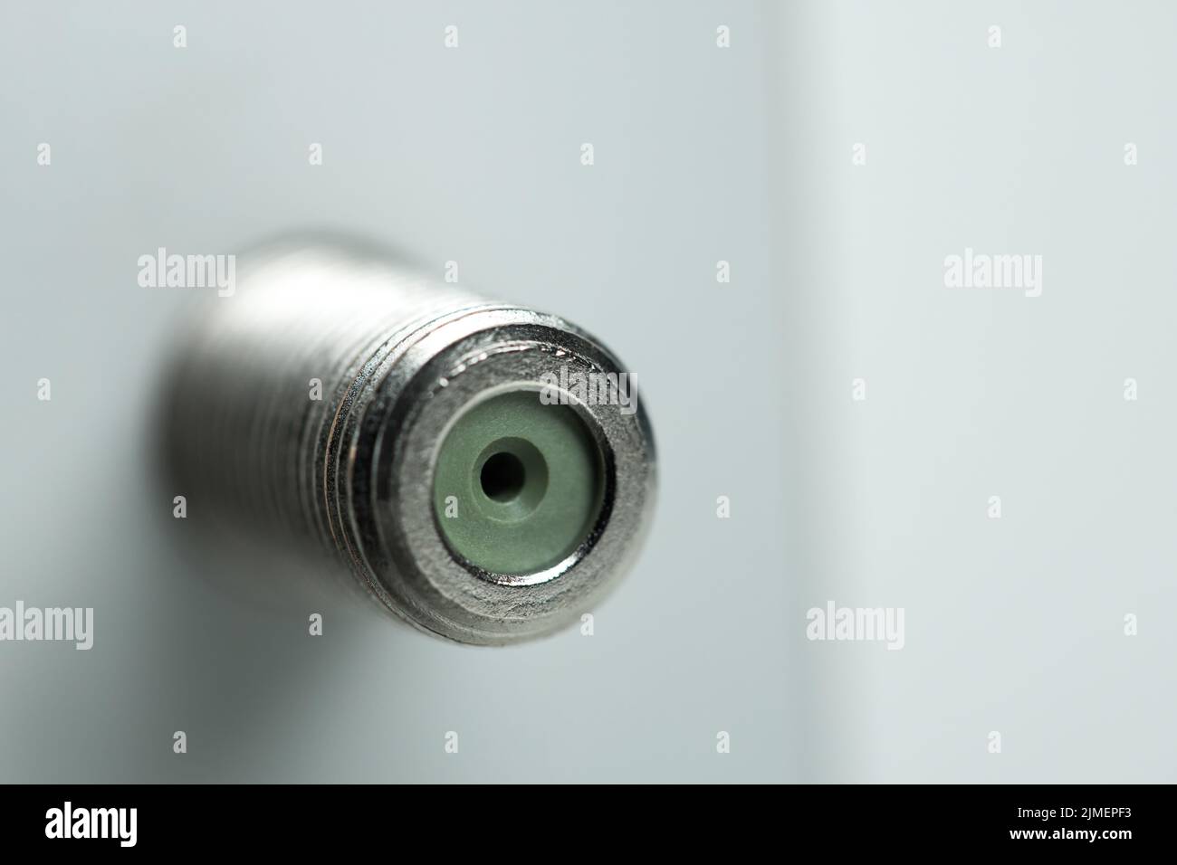 A modern tv cable connection Stock Photo - Alamy