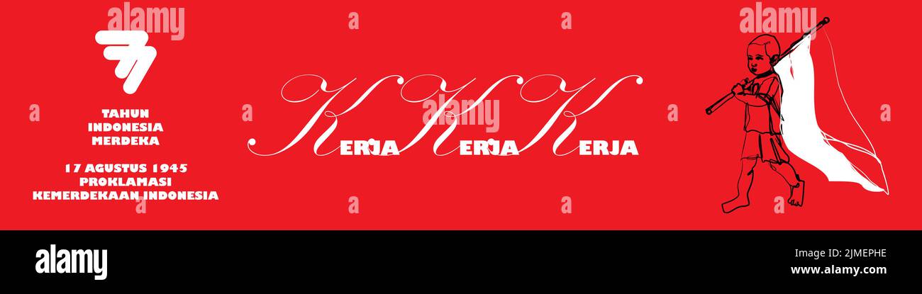 Design banner of the proclamation of independence of the Republic of ...