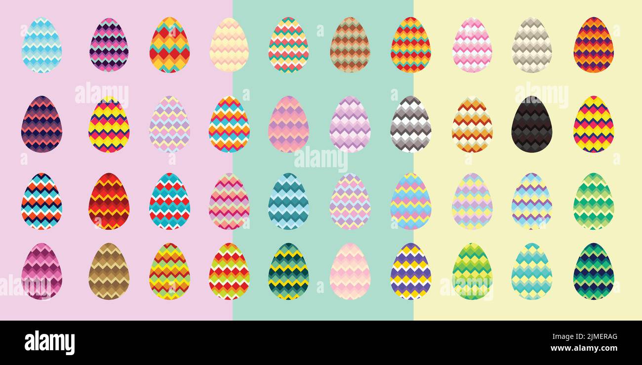 abstract banner template for Easter Egg hunt . Greeting card, poster or ...