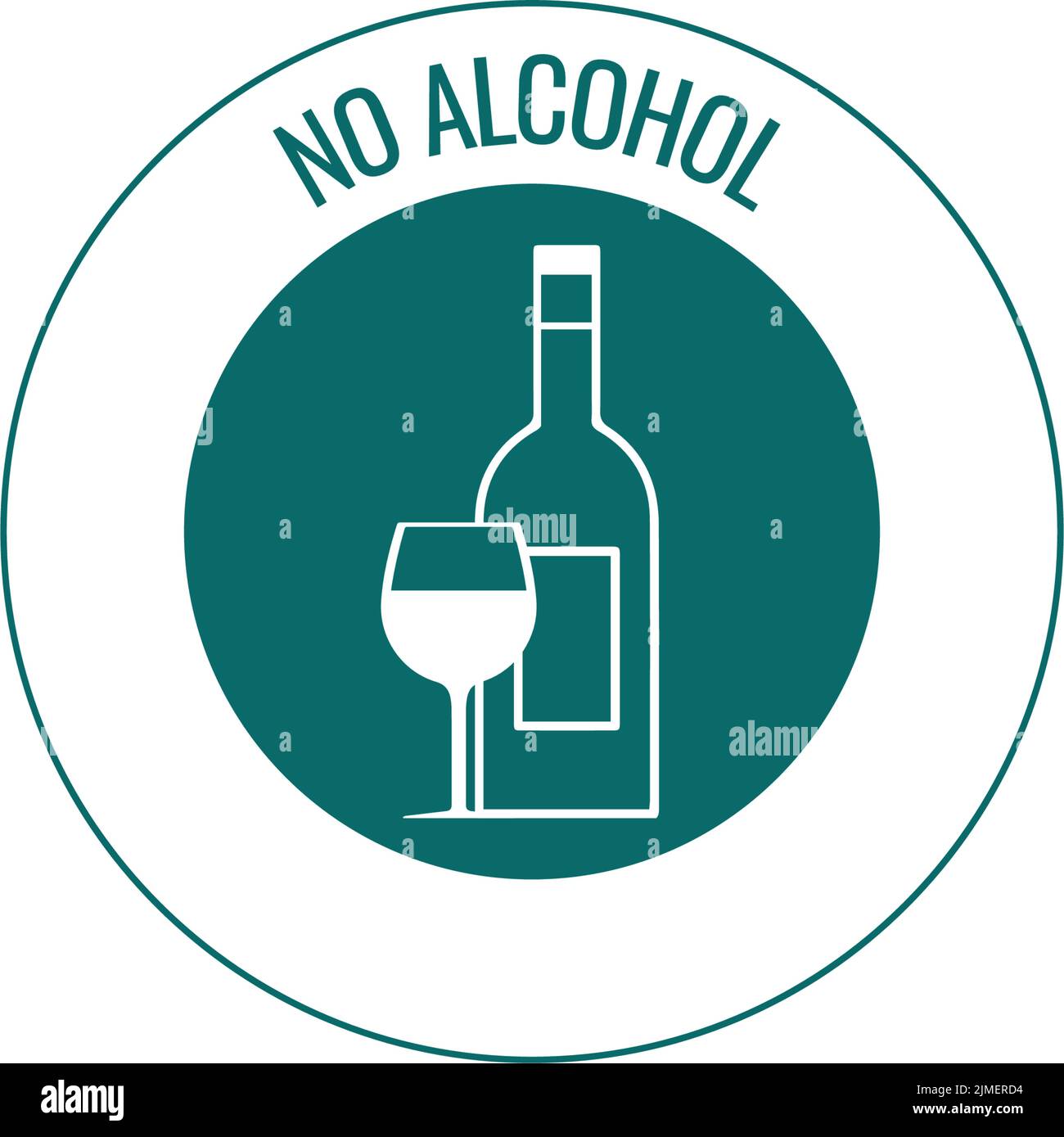 No alcohol logo Stock Vector Images - Alamy