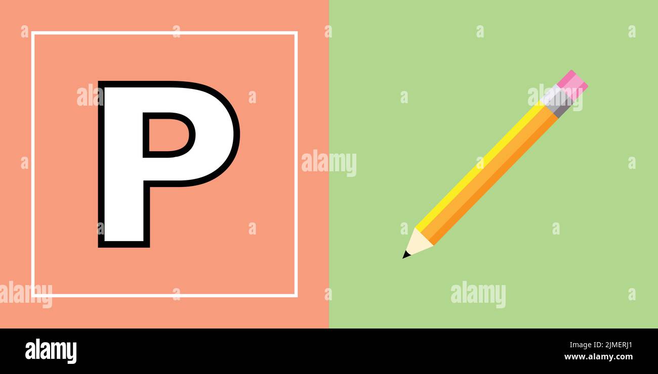 P for pencil hi-res stock photography and images - Alamy