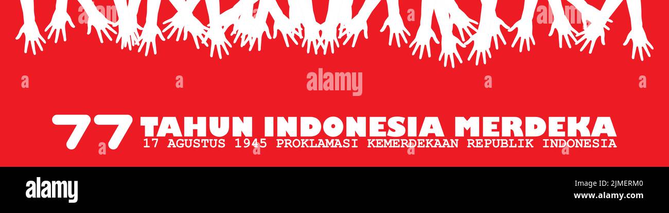 Design banner of the proclamation of independence of the Republic of ...