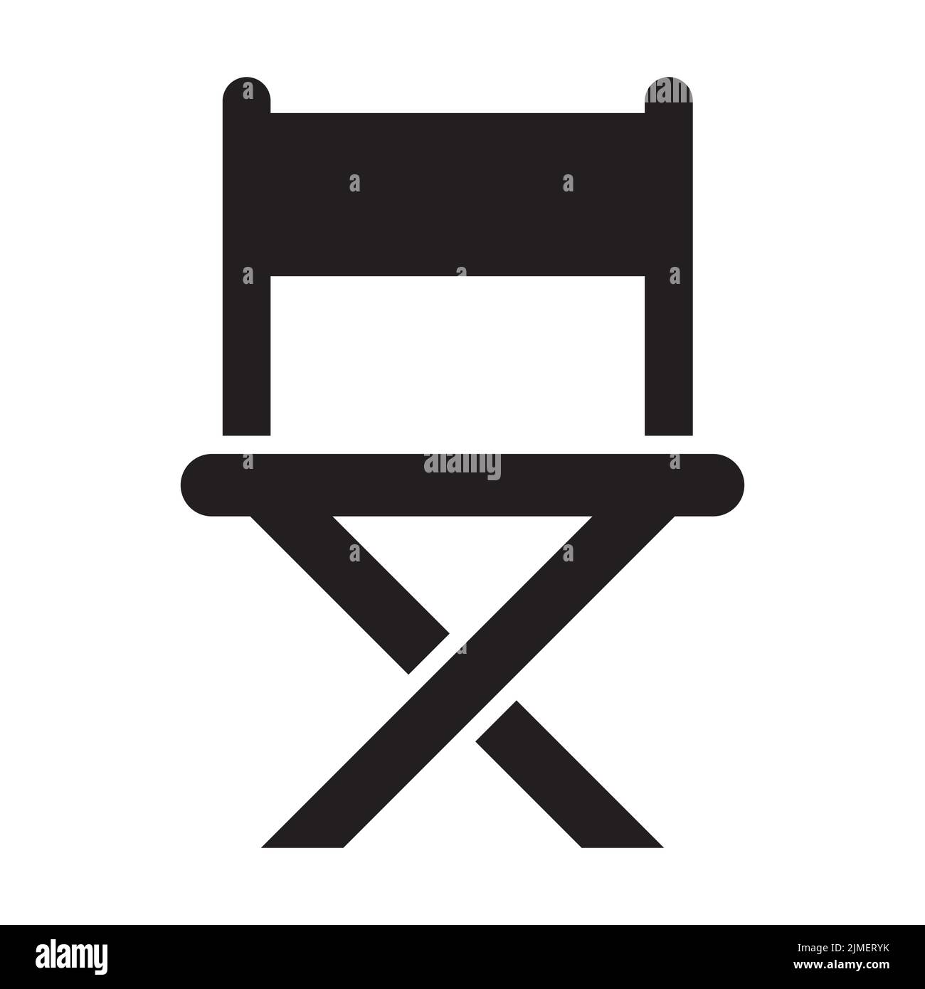 director chair icon vector camping chair sign for graphic design, logo ...