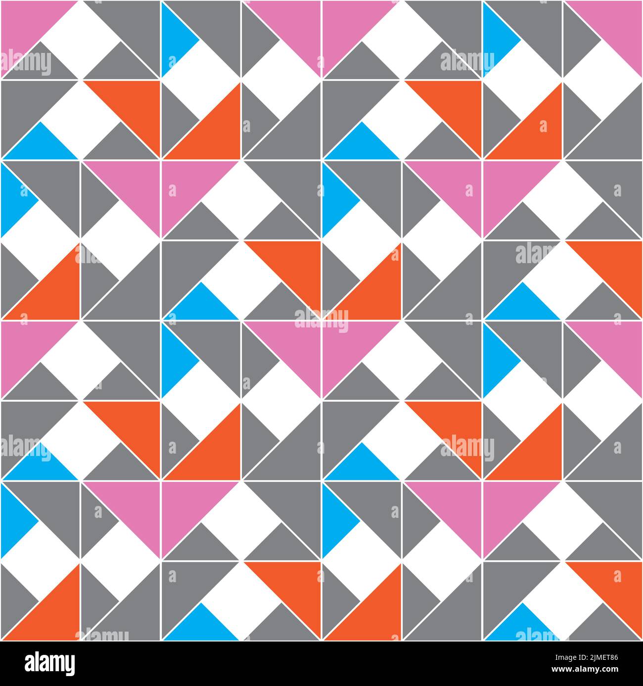 Abstract triangles and square shapes in a modern repeating pattern in ...