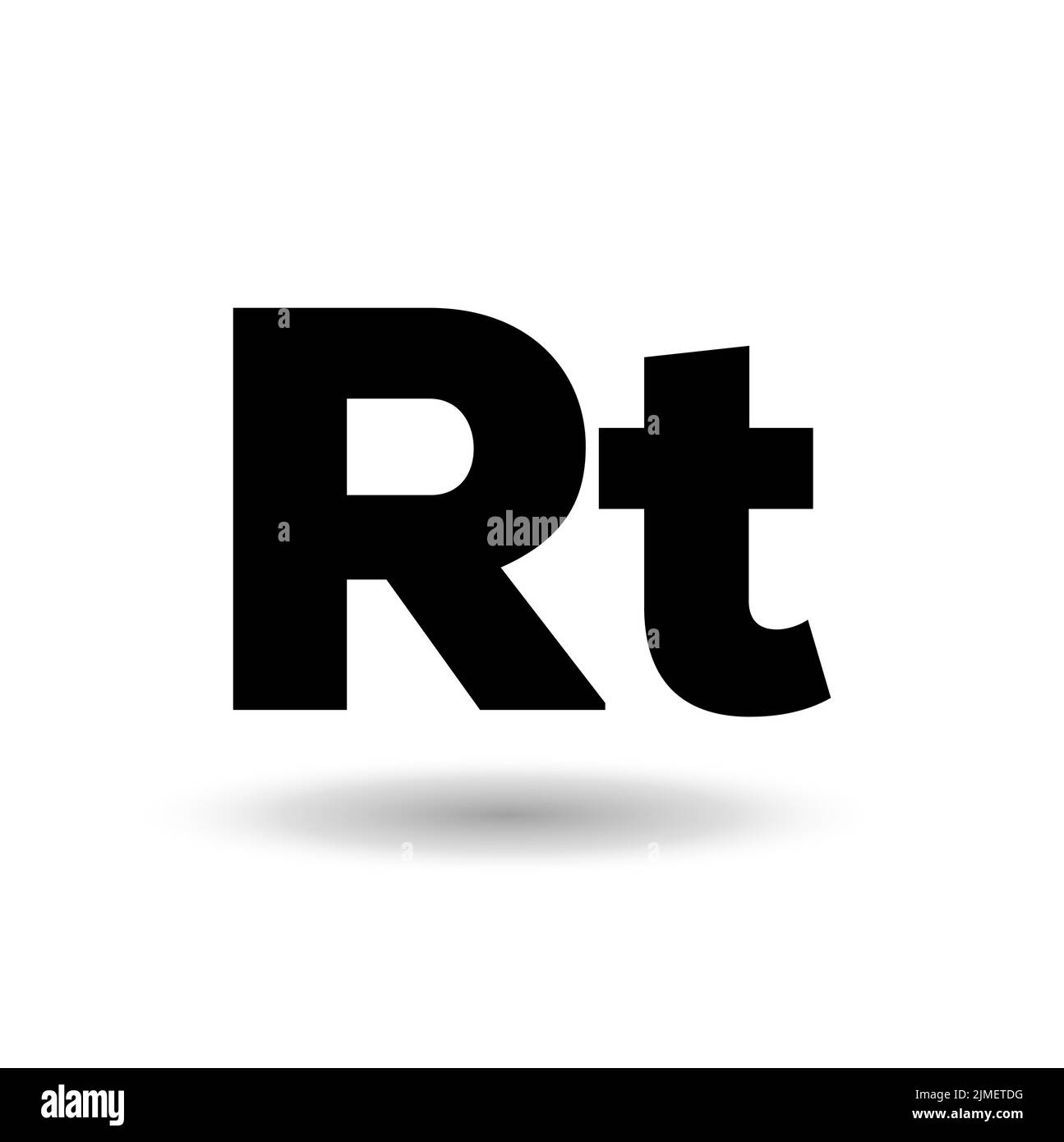RT company name initial letters monogram. RT name typography Stock ...