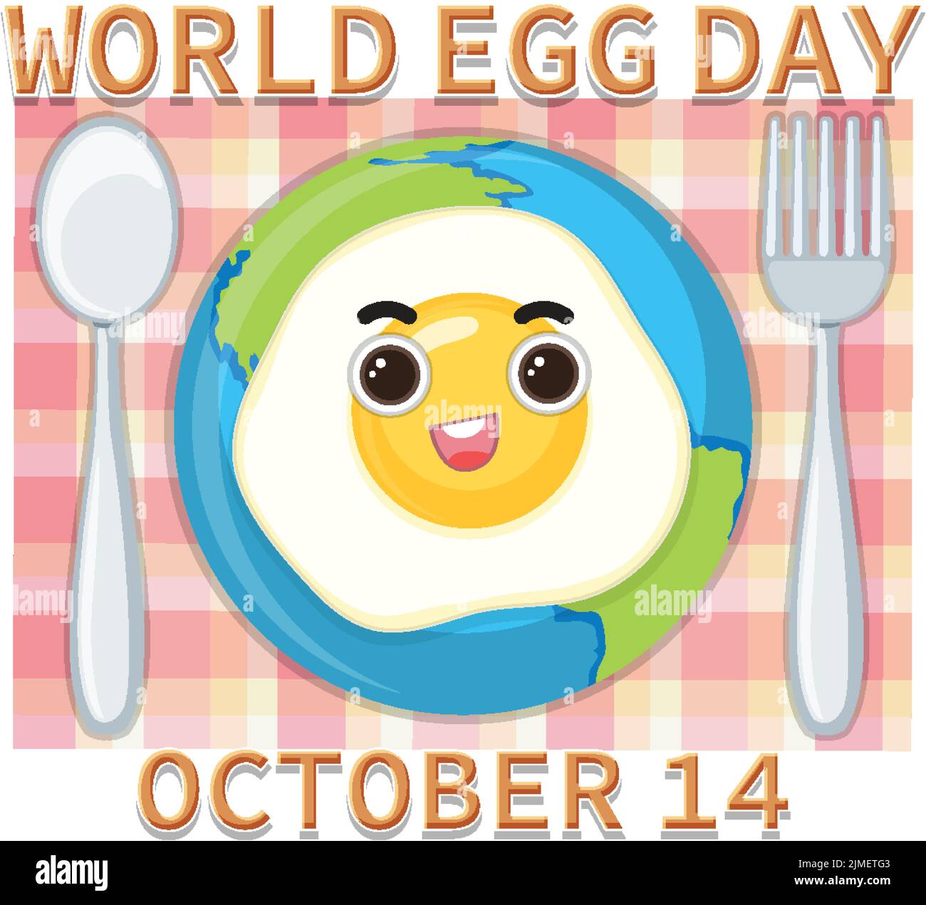 World egg day banner or logo design illustration Stock Vector Image ...