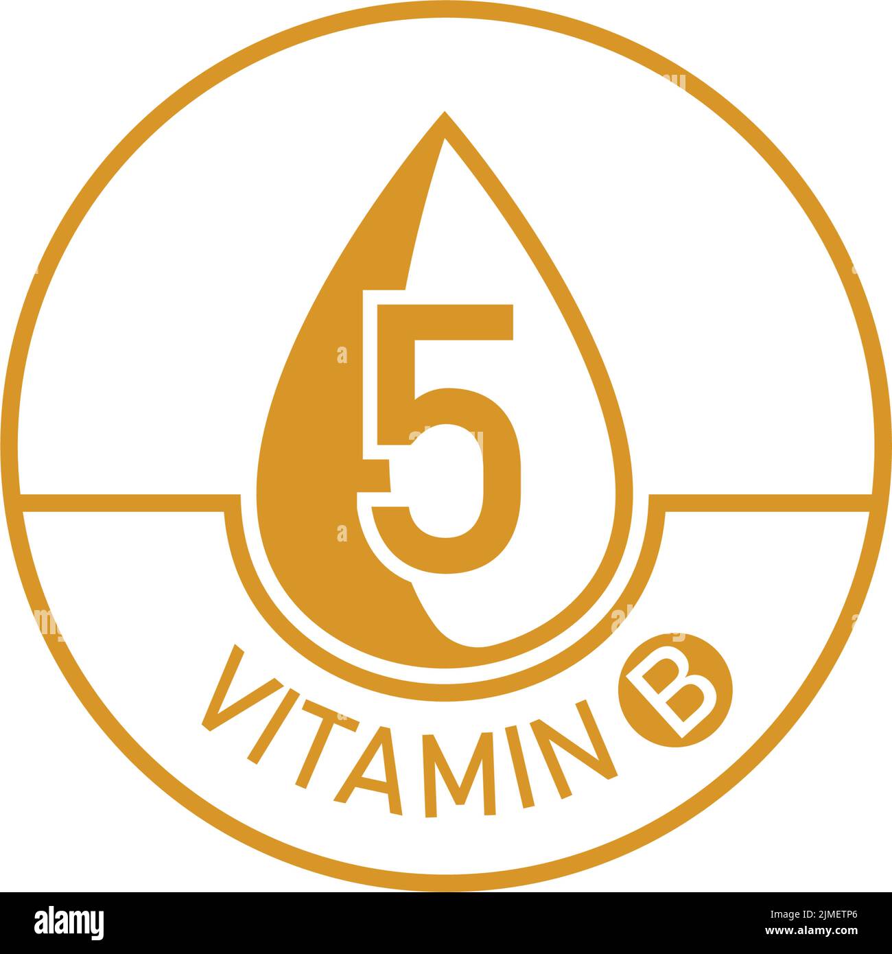vitamin b5 supplementicon vector illustration Stock Vector Image & Art ...