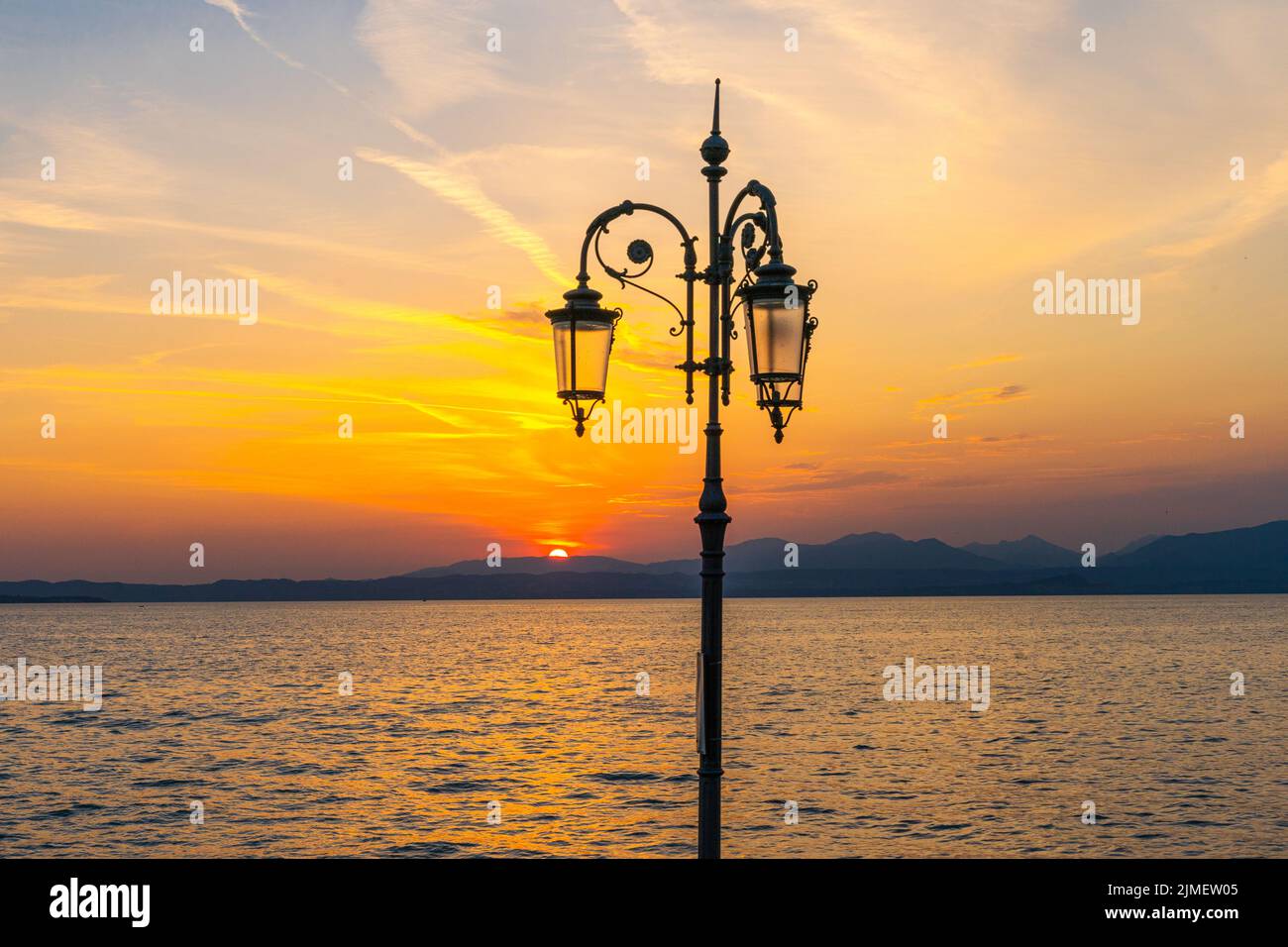 Beautiful sunset garda lake hi-res stock photography and images - Alamy