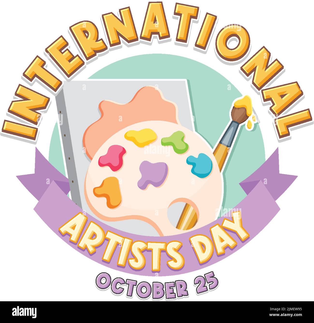 International Artists Day Banner Design illustration Stock Vector Image ...