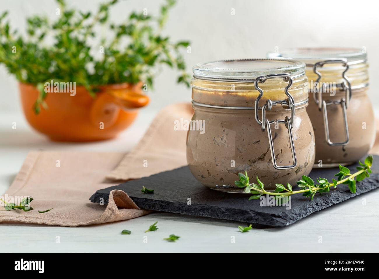 Homemade turkey liver pate Stock Photo - Alamy