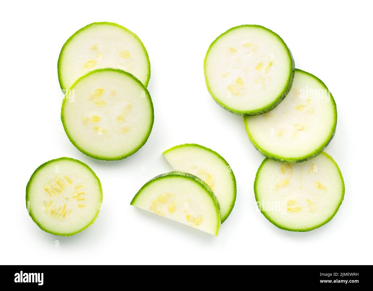 Top view zucchini pieces hi-res stock photography and images - Alamy