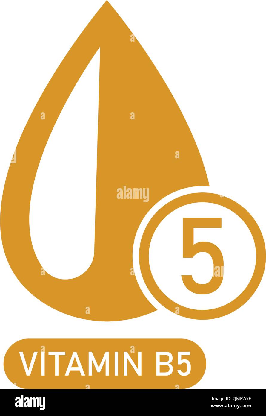vitamin b5 supplementicon vector illustration Stock Vector Image & Art ...
