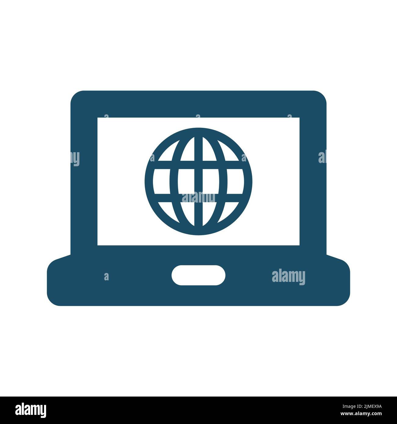 High quality dark blue flat internet connection icon. Pictogram, icon ...