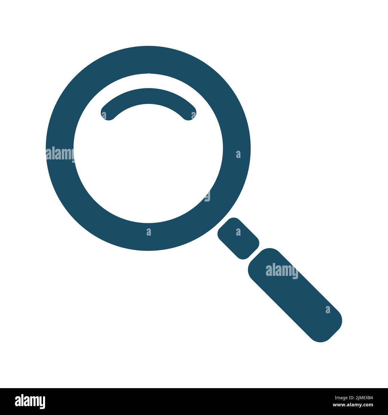 High quality dark blue flat magnifier icon. Pictogram, icon set ...