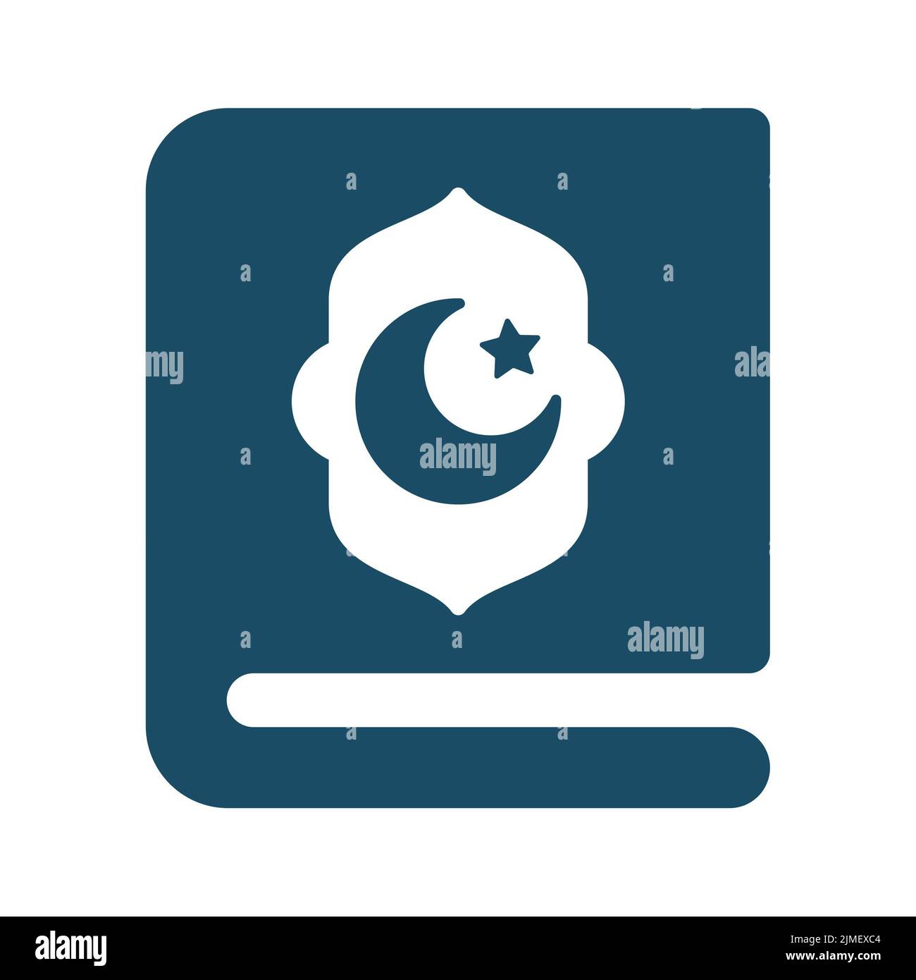 High quality dark blue flat Quran holy book icon. Pictogram, Ramadan ...