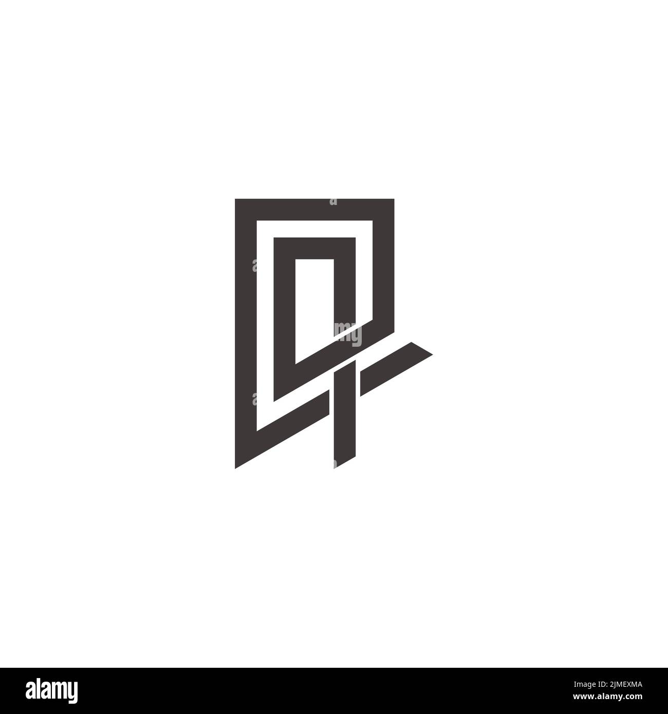 letter eq simple square linear geometric logo vector Stock Vector Image ...