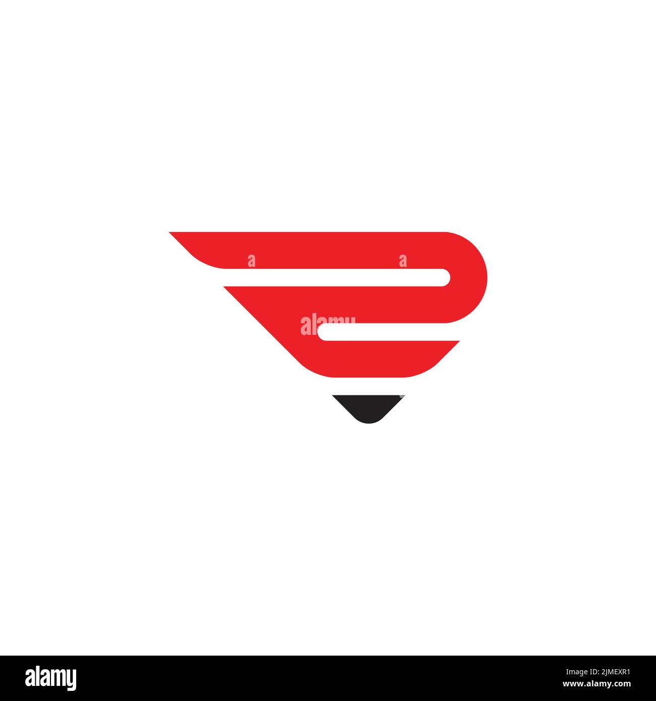 letter r simple stripes geometric line logo vector Stock Vector Image ...