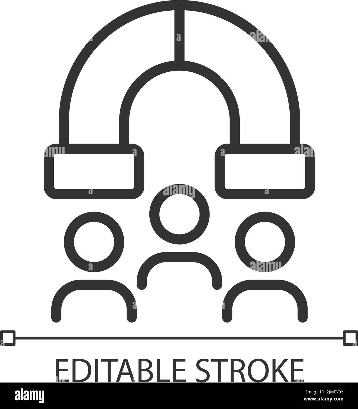 Attracting customers line icon hi-res stock photography and images - Alamy