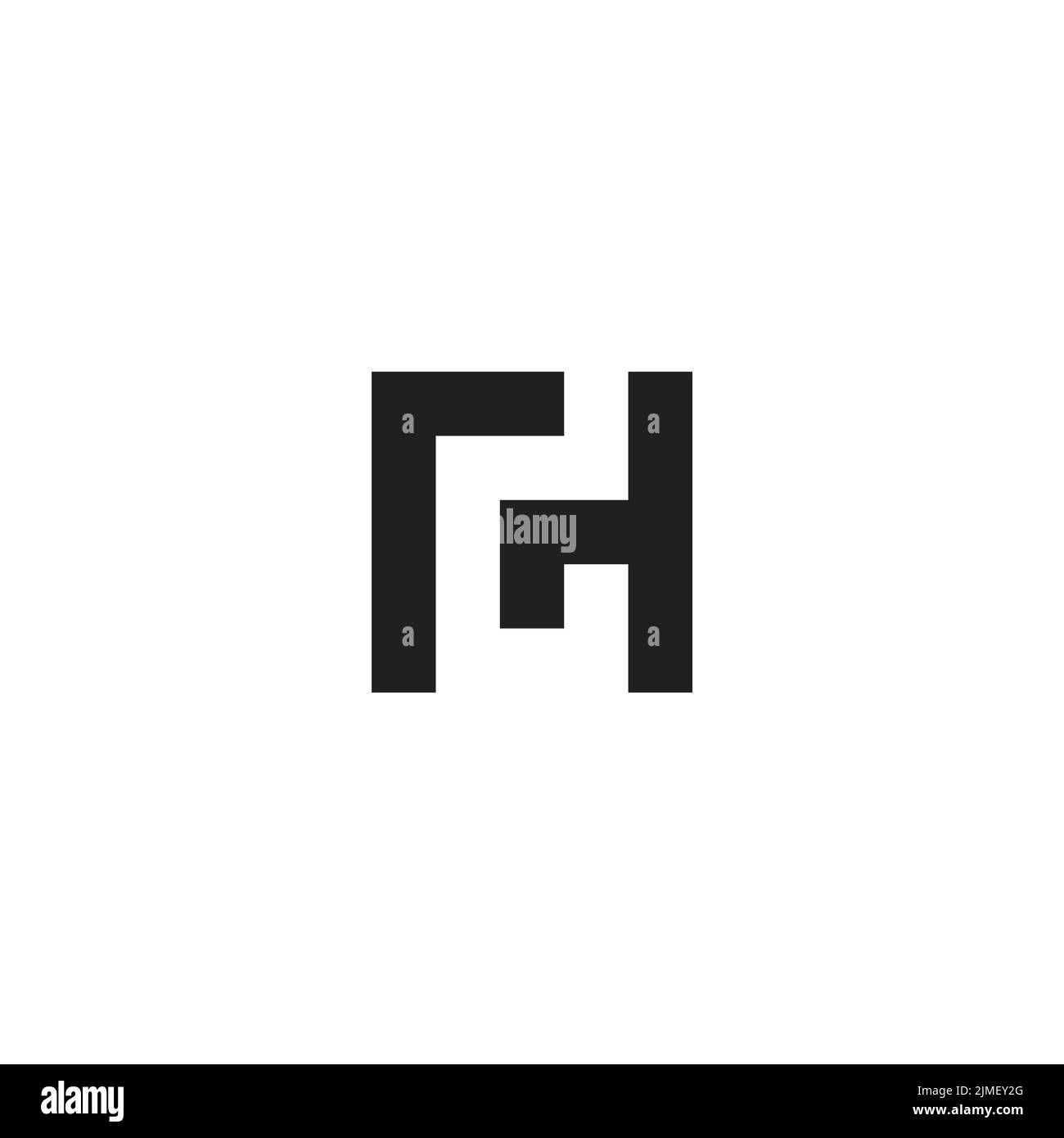 letter rg abstract square negative space logo vector Stock Vector Image ...