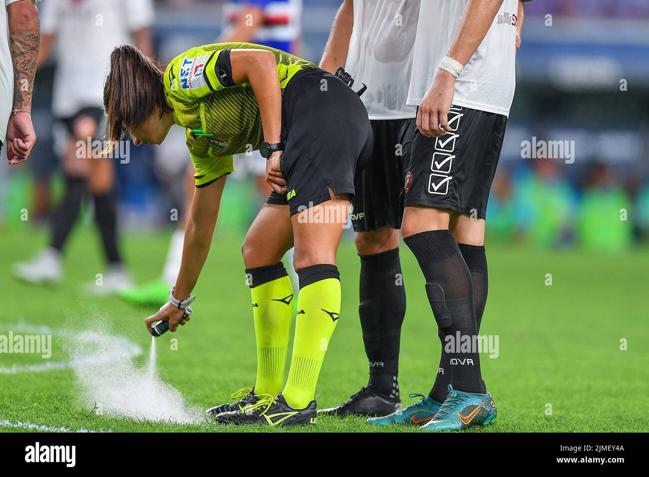 Luigi Ferraris stadium, Genova, Italy, August 05, 2022, The Referee of ...