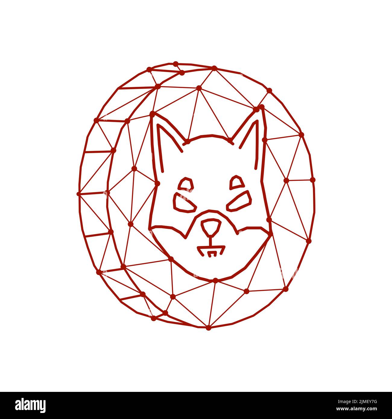 Shiba inu coin isolated on white background Stock Photo - Alamy