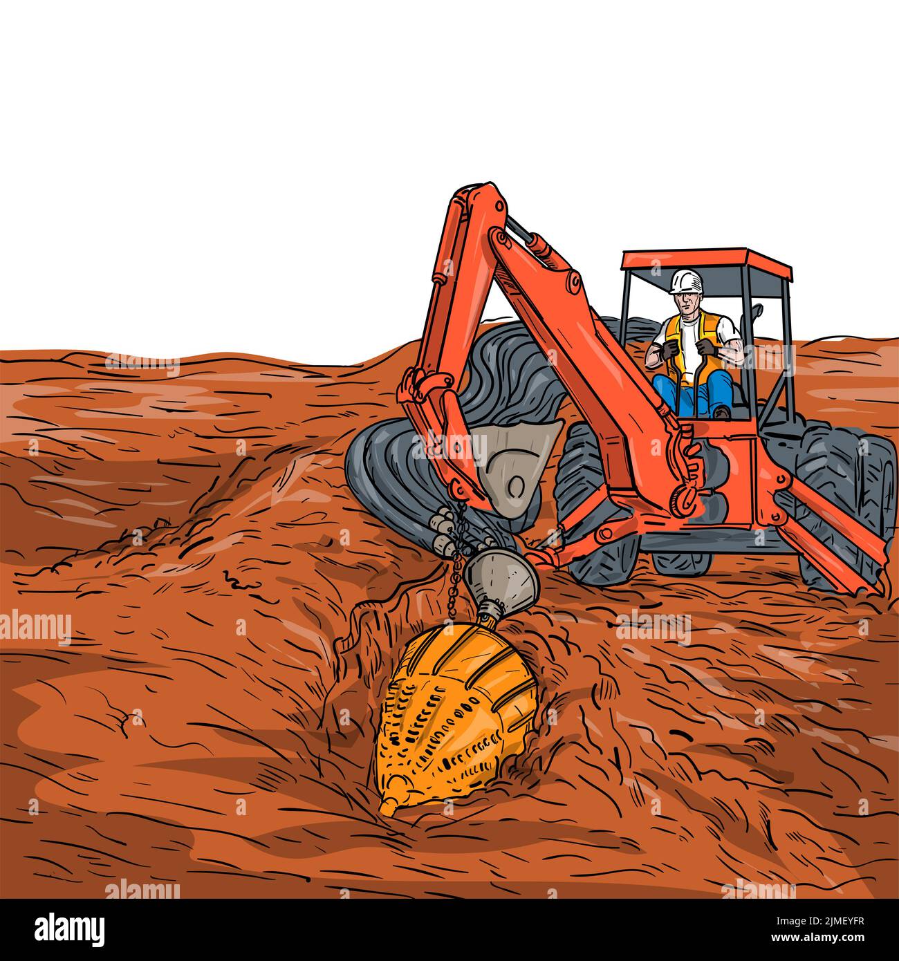 Mechanical Digger Laying Drill Bit for Directional Boring with Attached ...