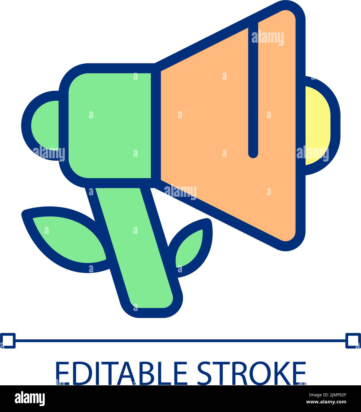 Organic marketing pixel perfect RGB color icon Stock Vector Image & Art ...