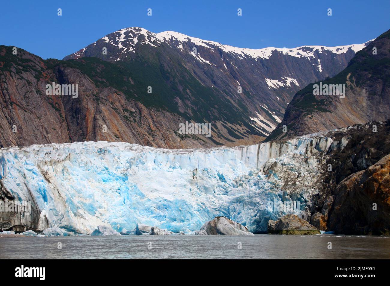Alaska, Sawyer Glacier in the Tracy Armin the Boundary Ranges of Alaska ...
