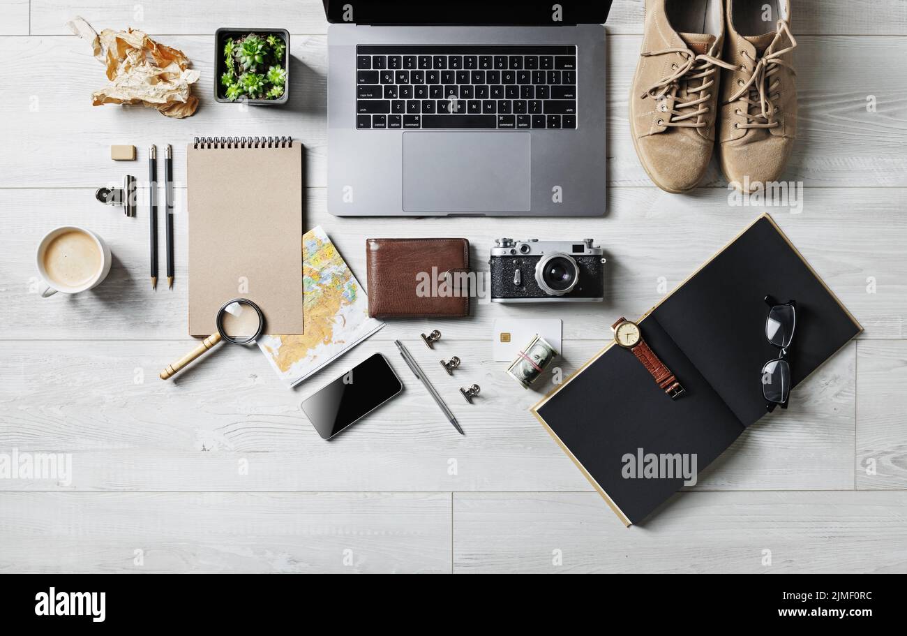 Stuff for travel Stock Photo - Alamy