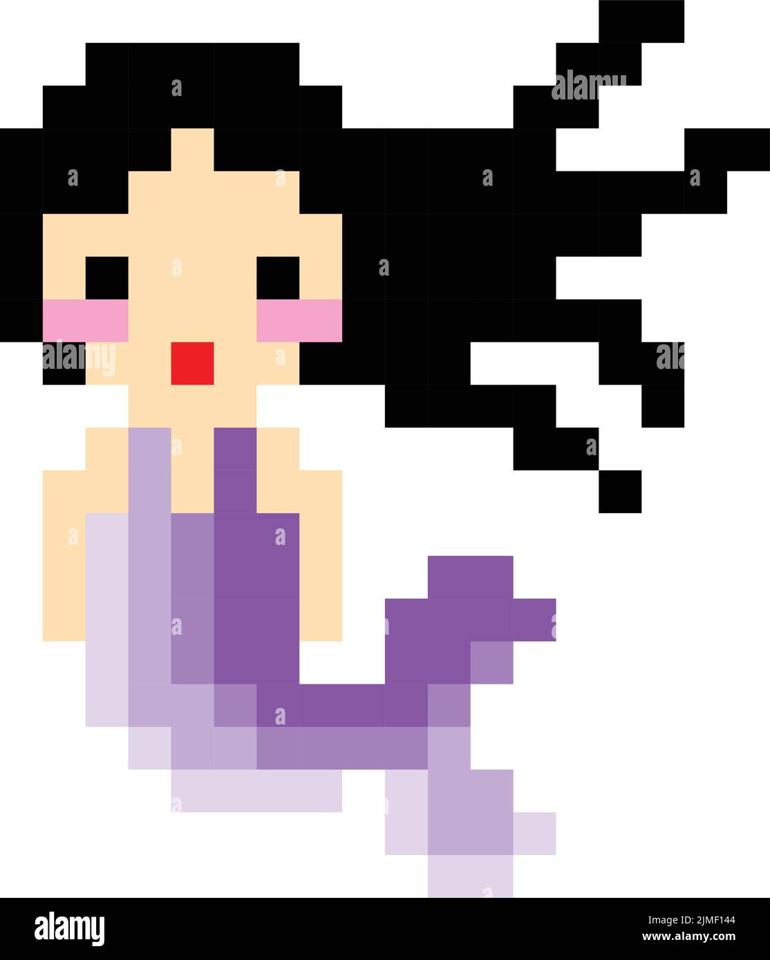 Girl floating underwater Stock Vector Images - Alamy