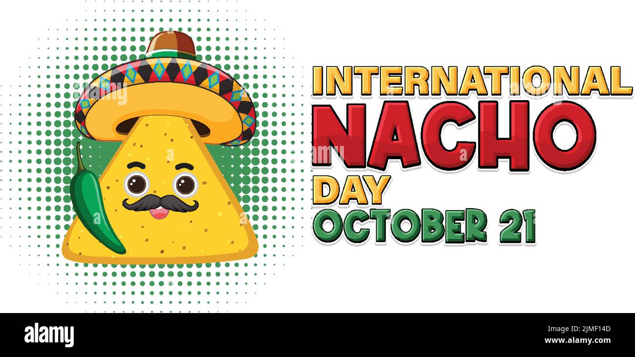 International Nacho Day Banner Design illustration Stock Vector Image ...