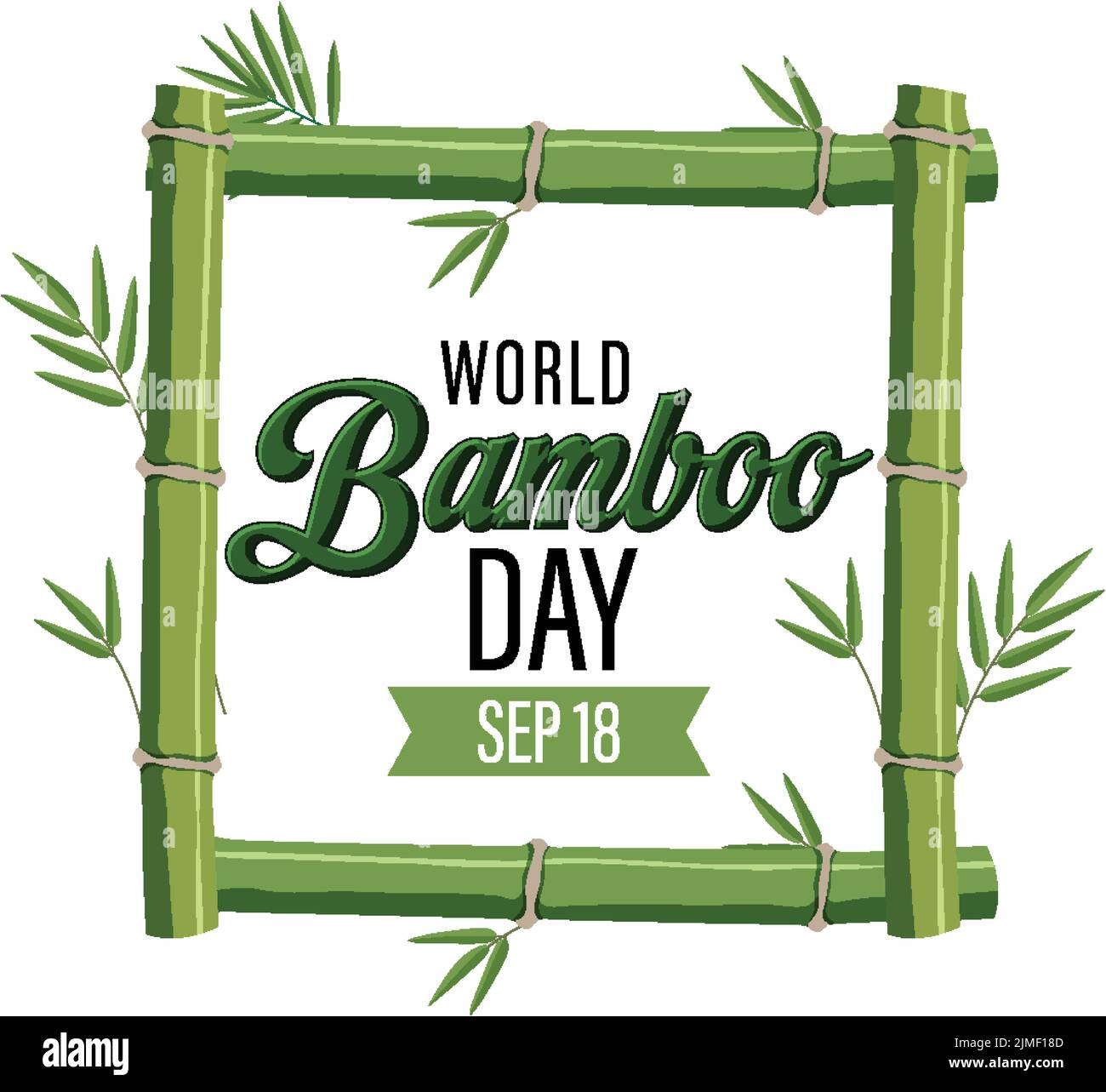 World Bamboo Day September 18 Banner Design illustration Stock Vector ...