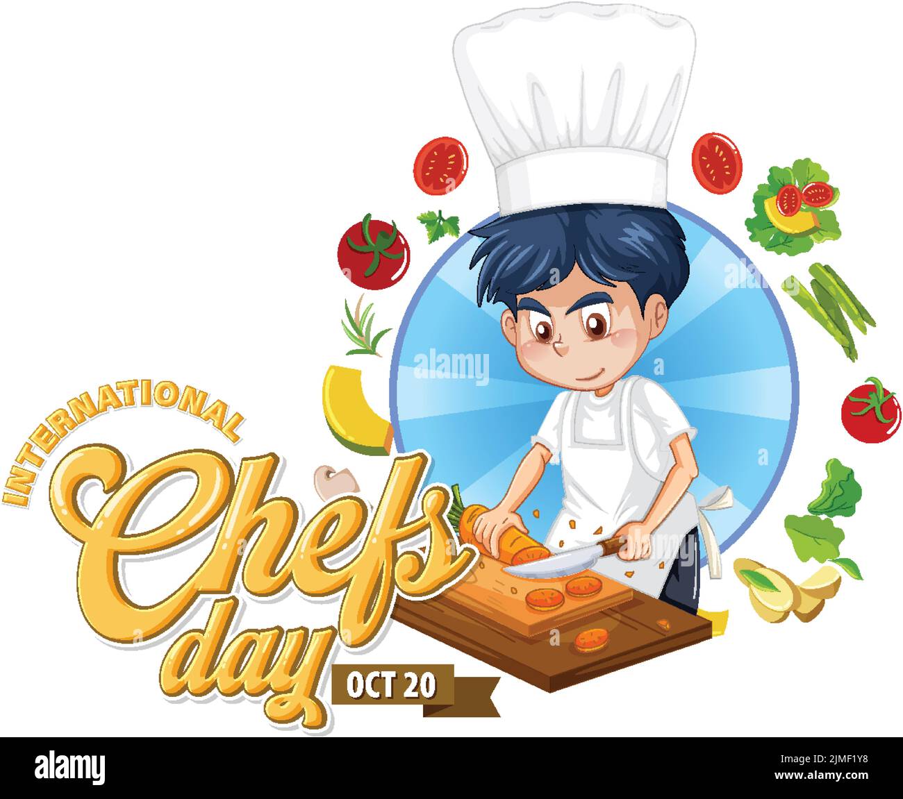 Interntional chef day banner template illustration Stock Vector Image ...